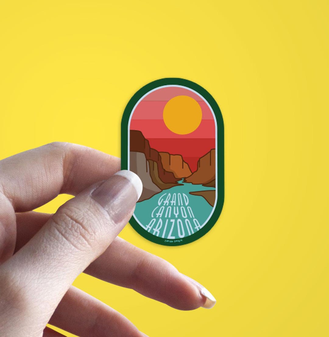 Grand Canyon - Arizona State Sticker | Waterproof Vinyl Decal | Gifts ...