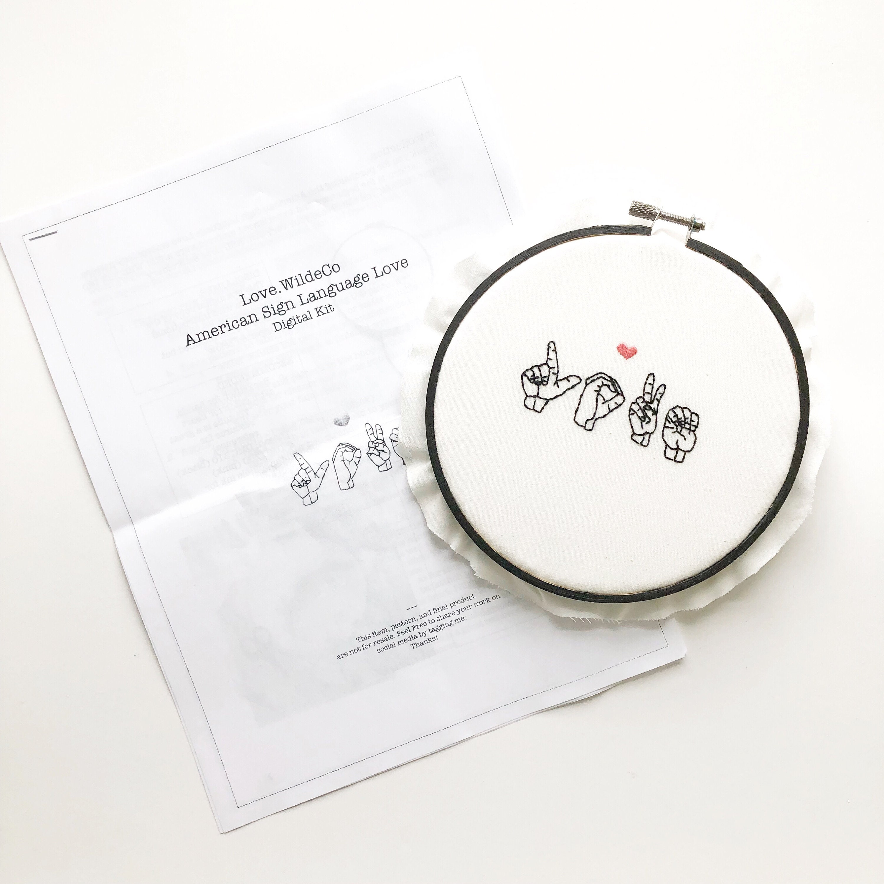 ASL Kit - Downloadable Pattern - Etsy