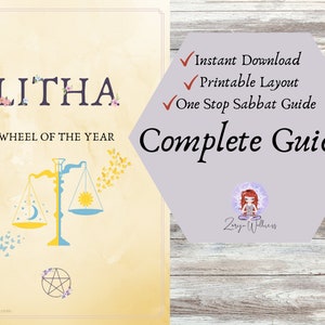 Litha Printable Guide: Wheel of the Year Grimoire Pages | Book of Shadows | Litha ...
