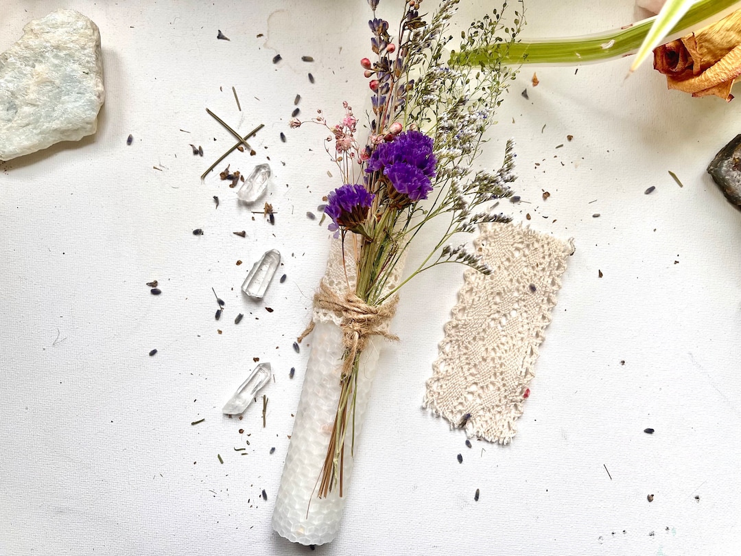 Litha Altar Herbal Candle & Home Decor | Solar Eclipse Candle |pagan ...