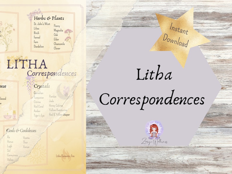 Litha Printable Guide: Wheel of the Year Grimoire Pages | Book of ...