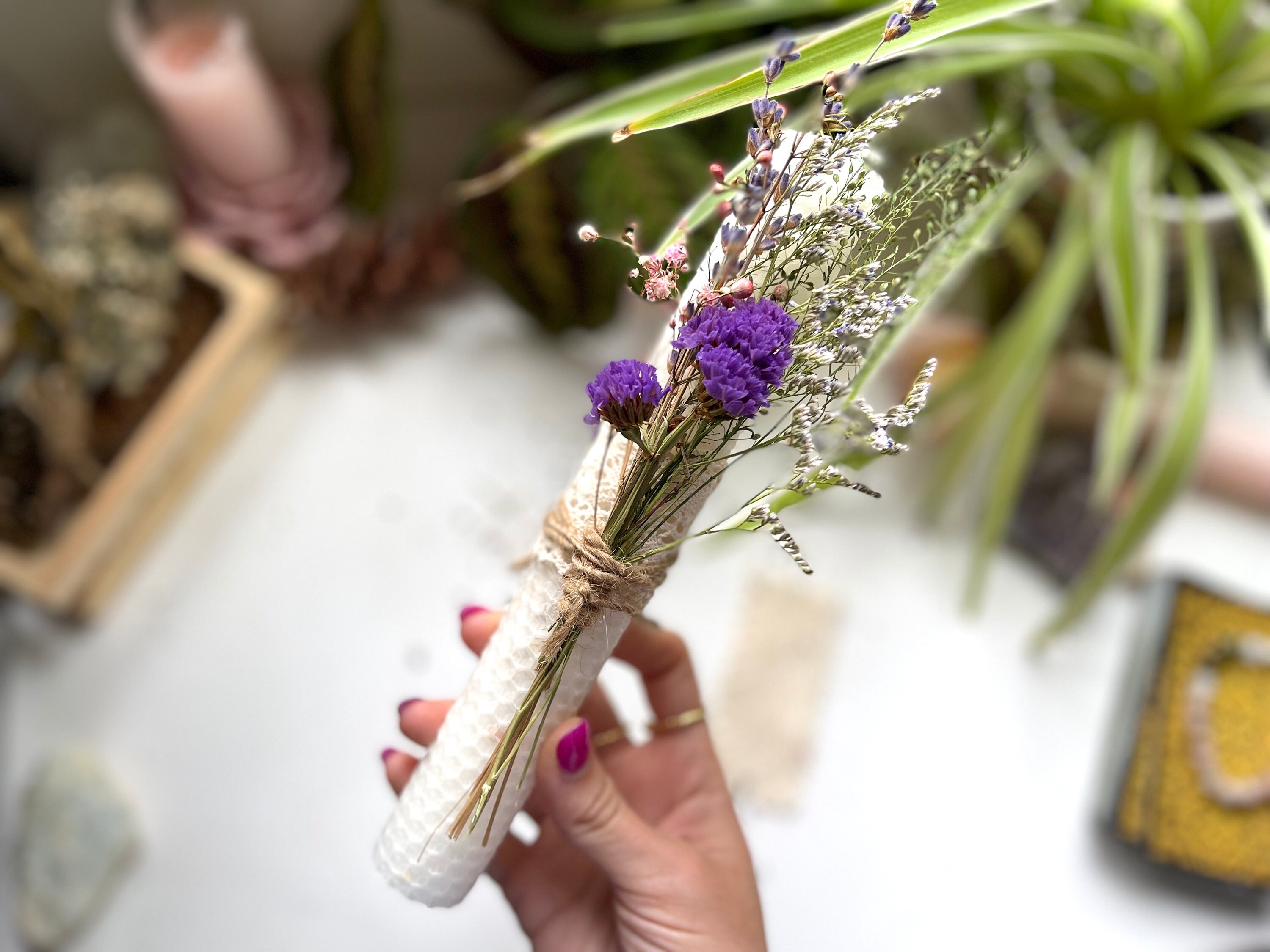 Litha Altar Herbal Candle & Wall Hanging Decoration + FREE Litha ...
