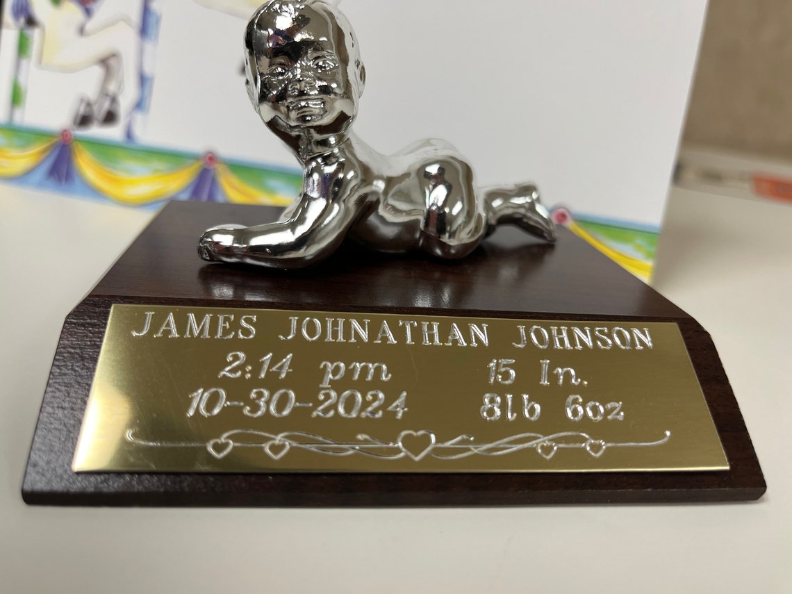 Baby - New Born Information Trophy. - Etsy UK