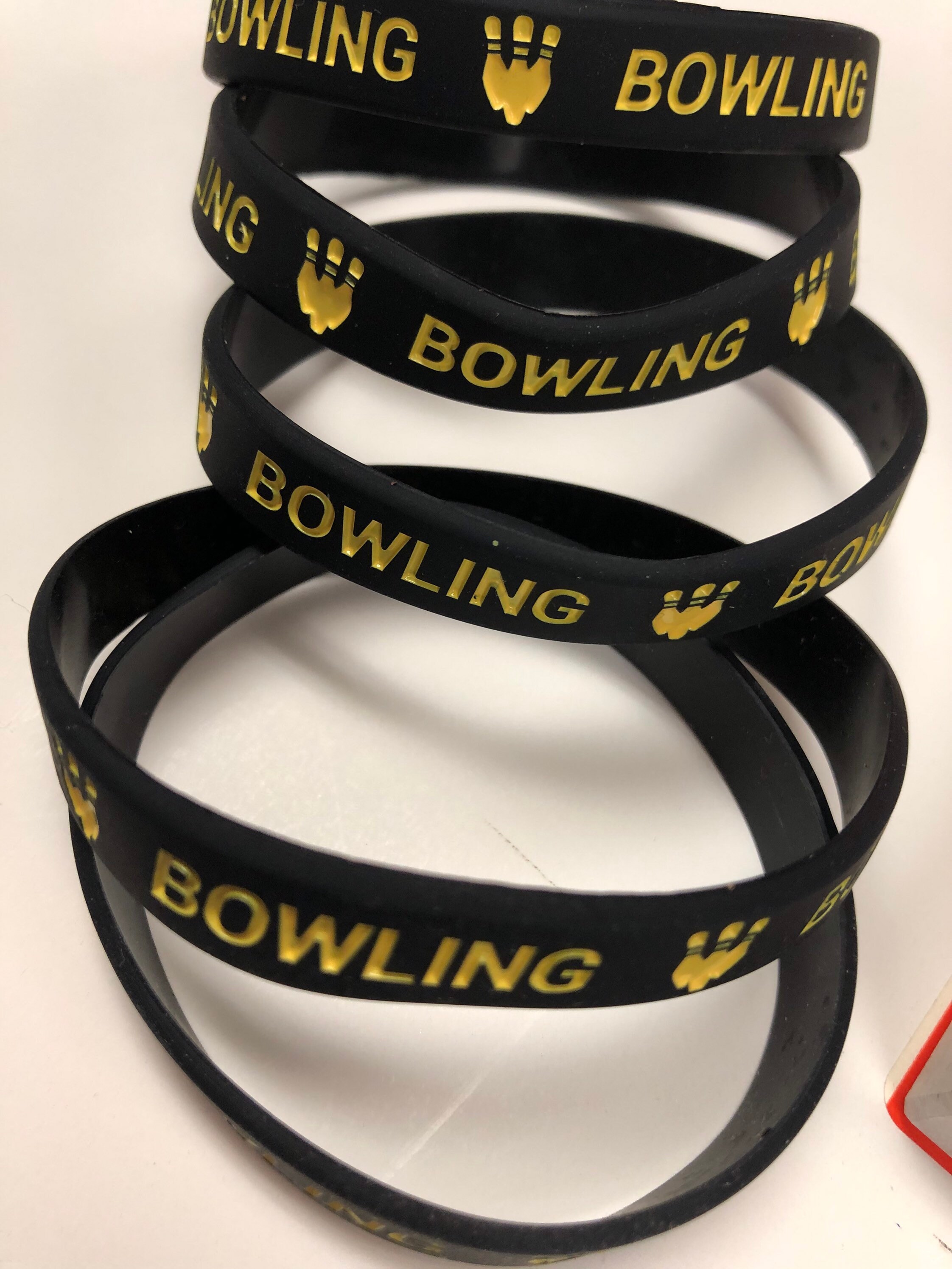 Bowling Silicone Wrist Band/ Bracelet. Fun to Wear to Show off Your ...
