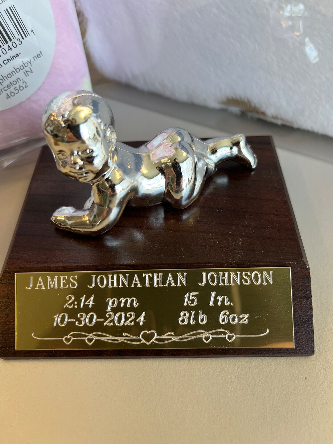 Baby - New Born Information Trophy. - Etsy