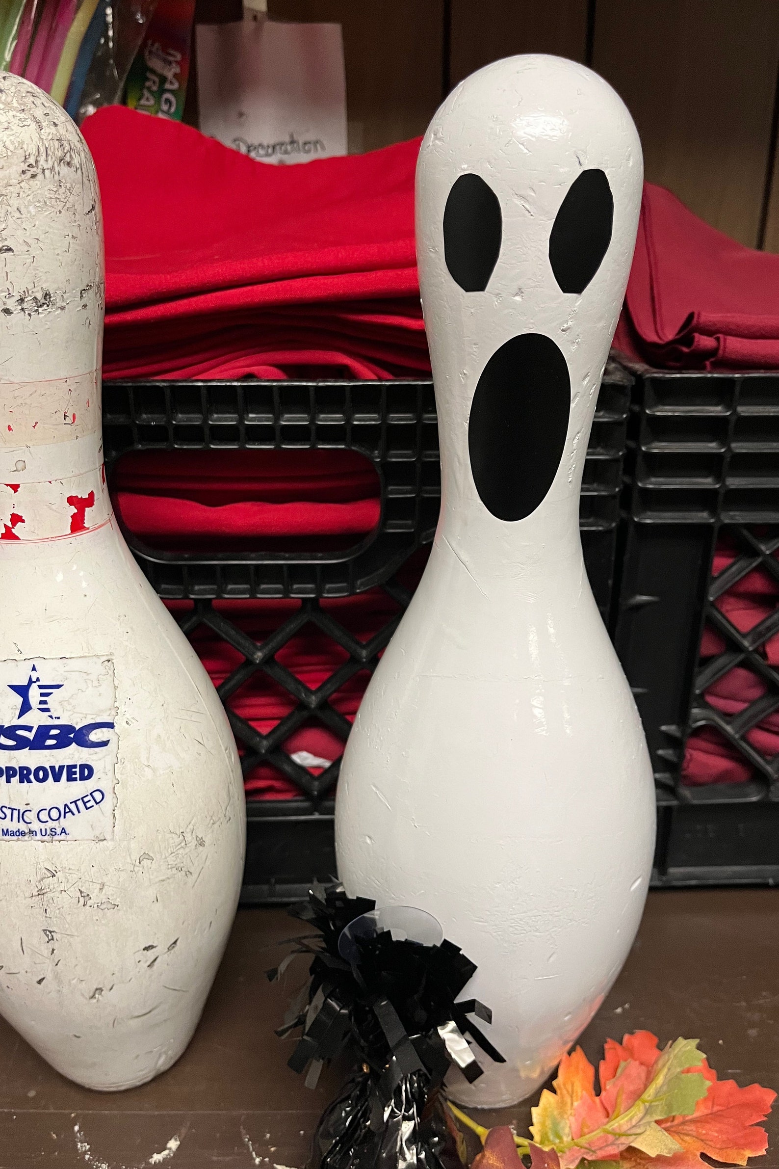 1 Re-painted All White Authentic Bowling Pin. All Ready for Crafting ...