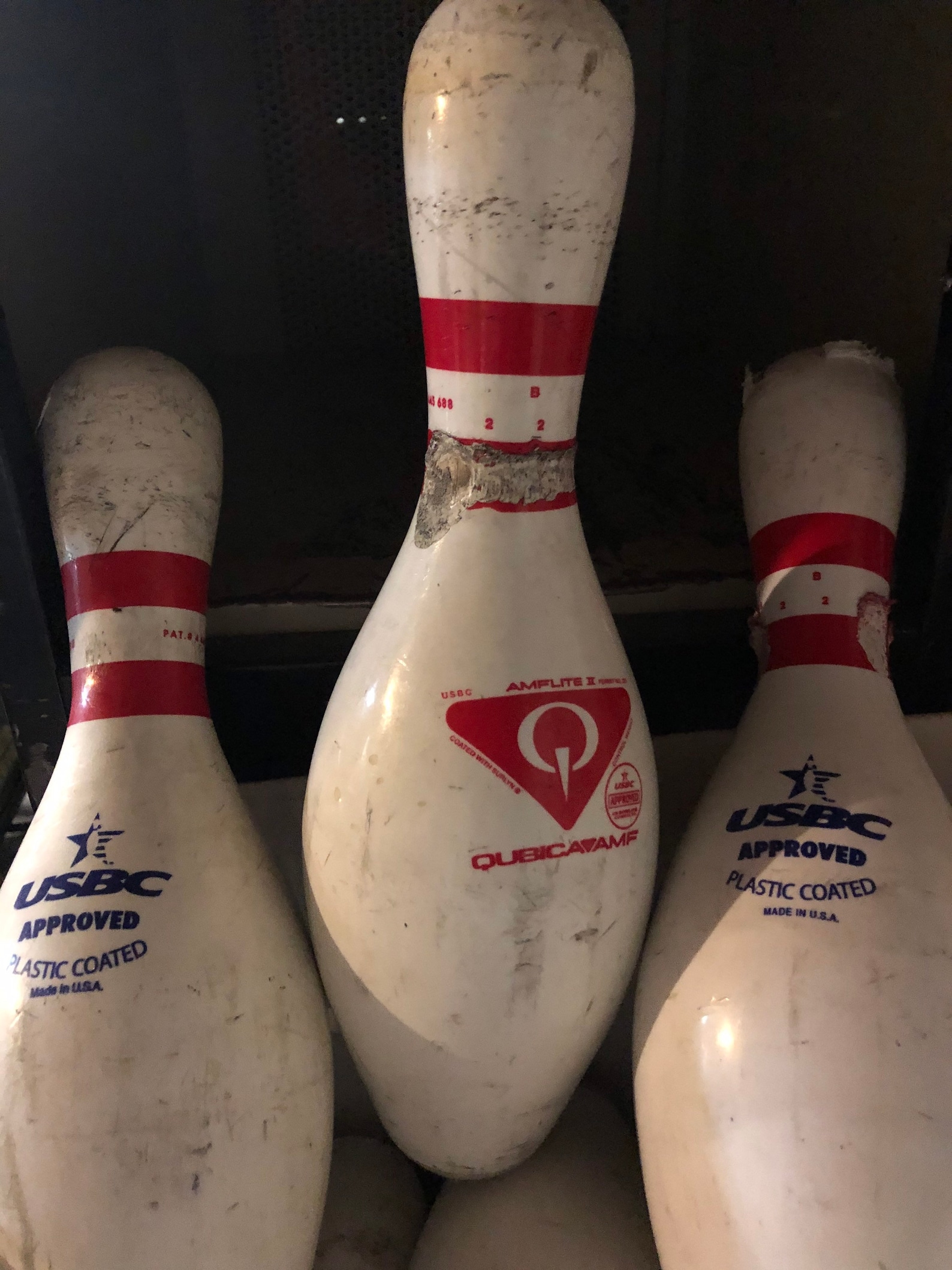 1-regulation Bowling Pin. Used in a Bowling Center for Several Seasons ...