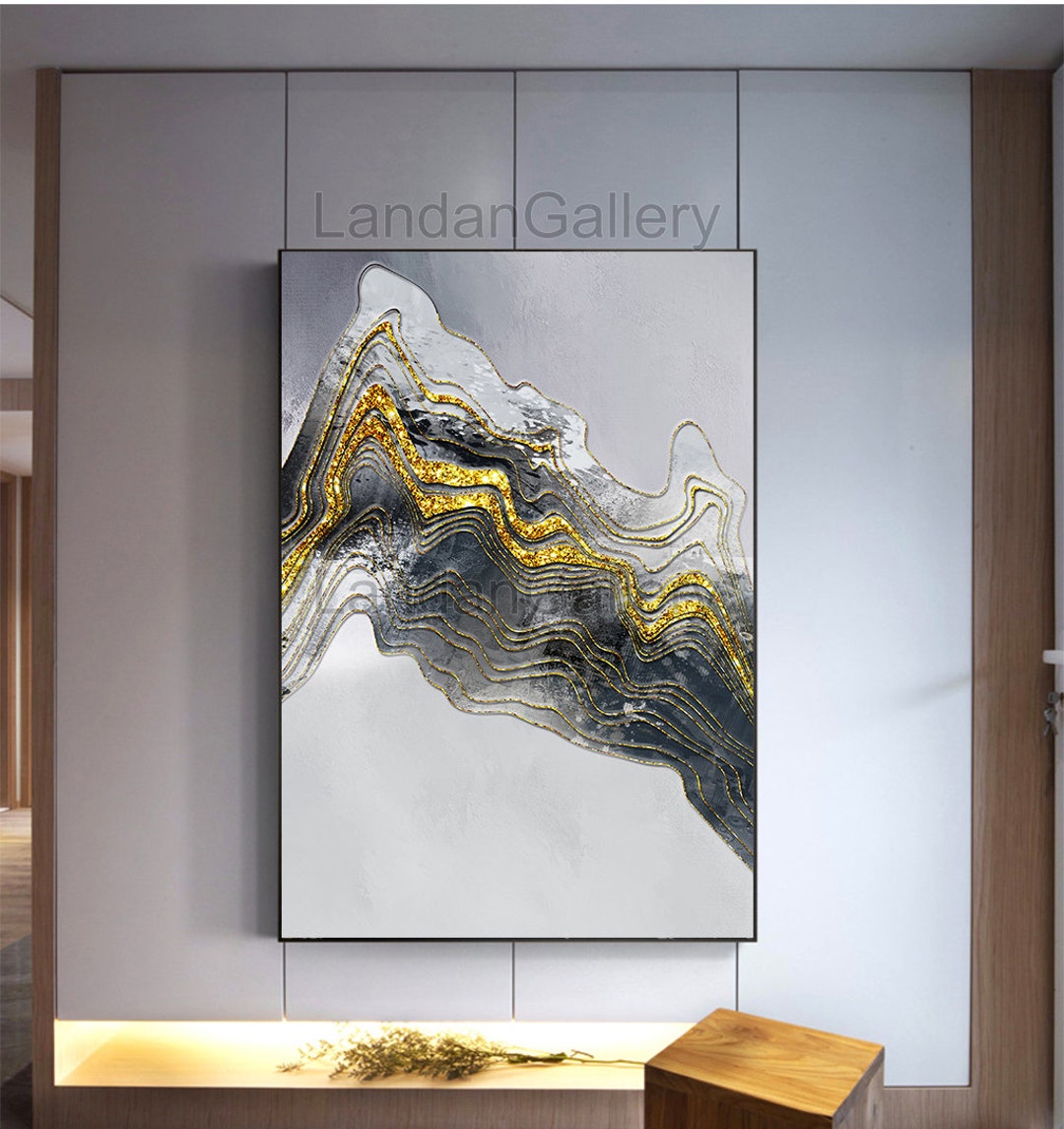 Printable, Abstract Art Deco Painting HD Prints on Canvas, Modern Wall ...