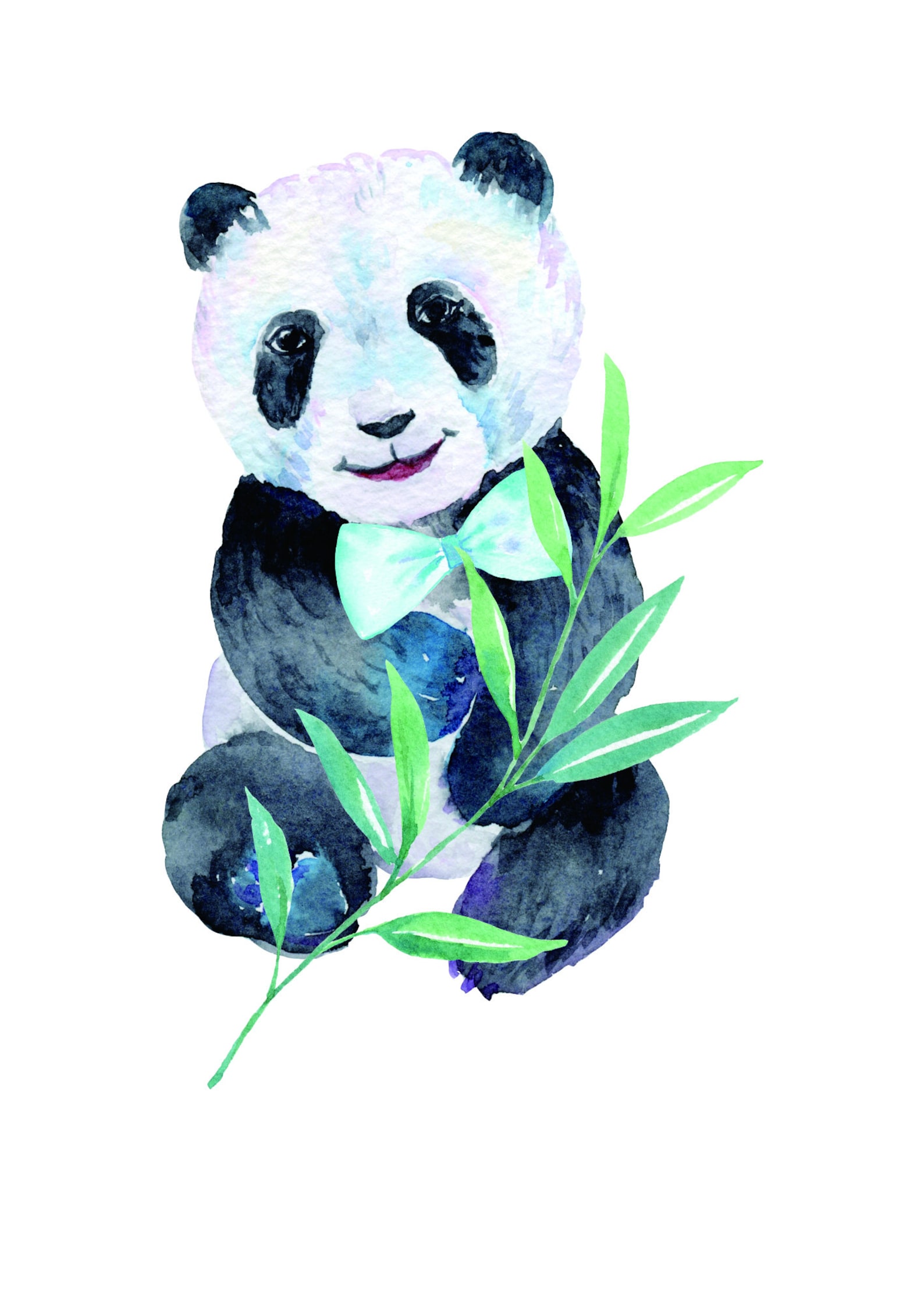 2 CUTE CURIOUS Panda Print Printable Panda Poster Panda - Etsy