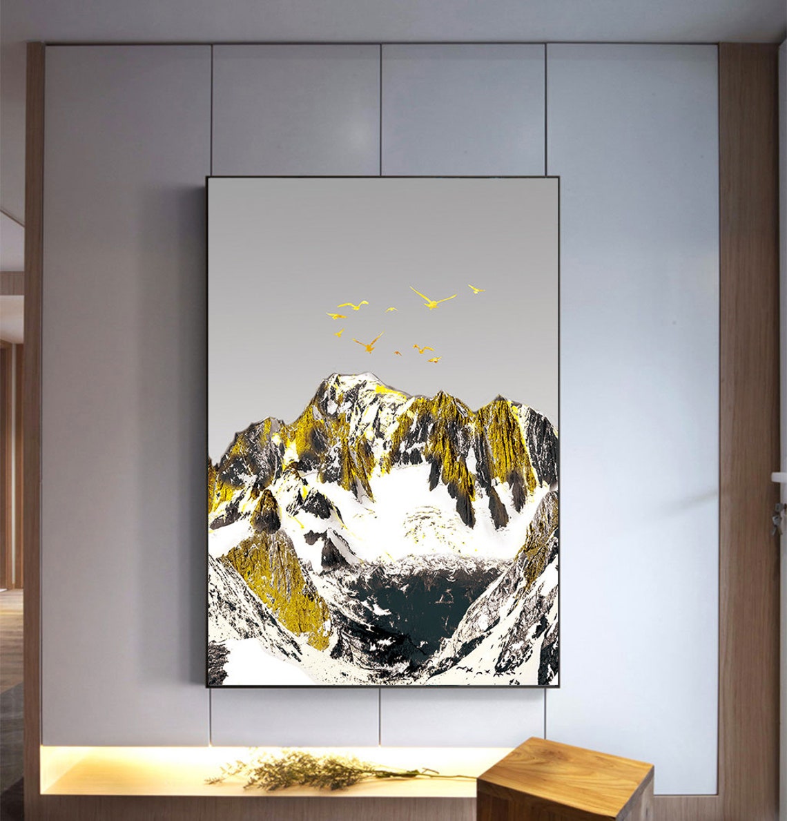 Luxury Gold Foil Wall Art Printable, Office Wall Art, Fine Snow ...