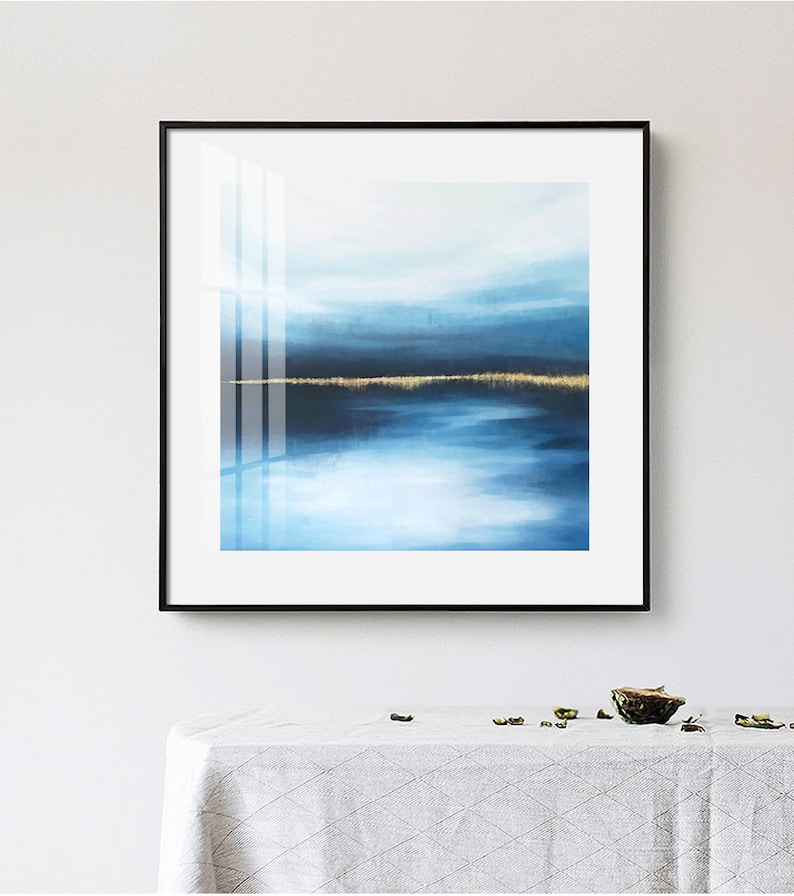 Abstract Square Printable, Ocean , Fantastic Landscape, Clouds and the ...