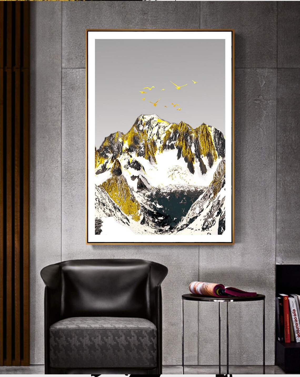 Luxury Gold Foil Wall Art Printable, Office Wall Art, Fine Snow ...
