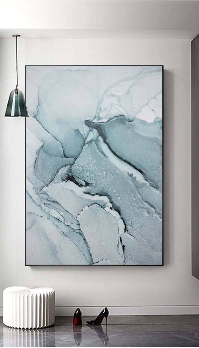 Arte abstracto gris arte de pared impresión abstracta - Etsy España