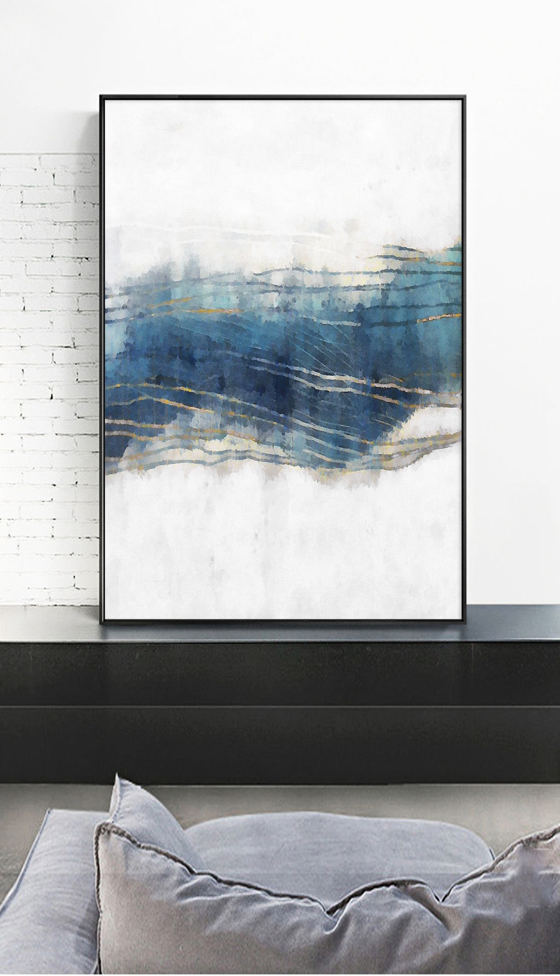 Printable Grunge Blue Background Violet Texture Fragment of - Etsy