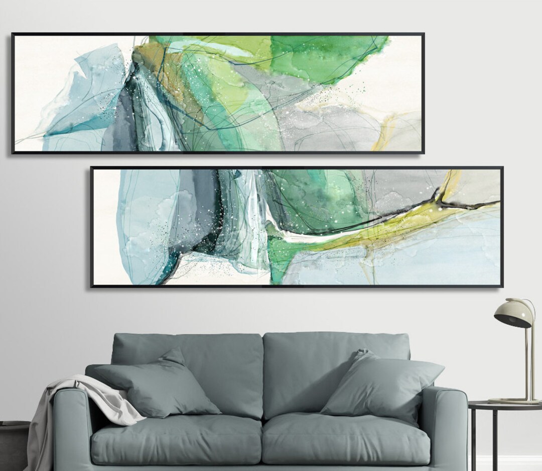2 Sets of Abstract Gold Line Art, Scandinavian Wall Art, Abstract Lines ...