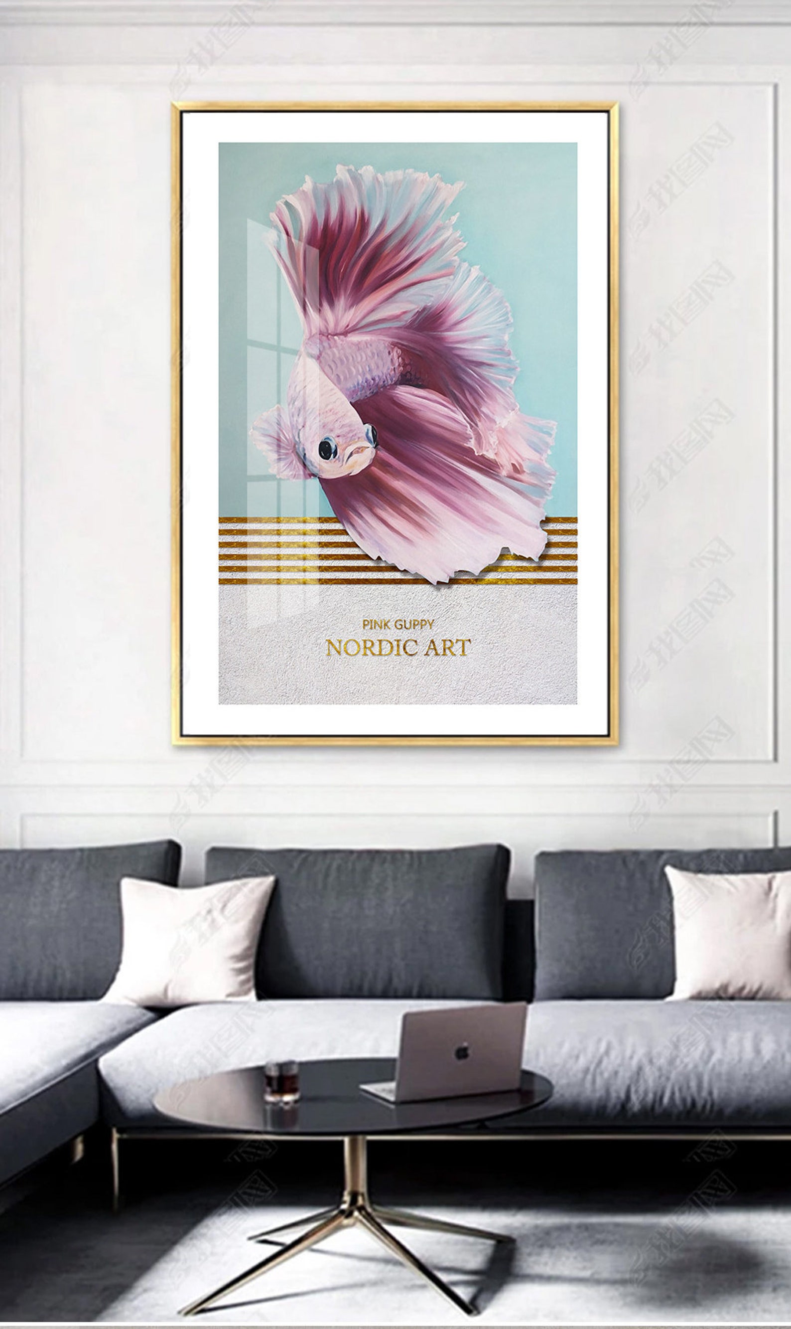 Printable goldfish artwork goldfish art print fish art | Etsy