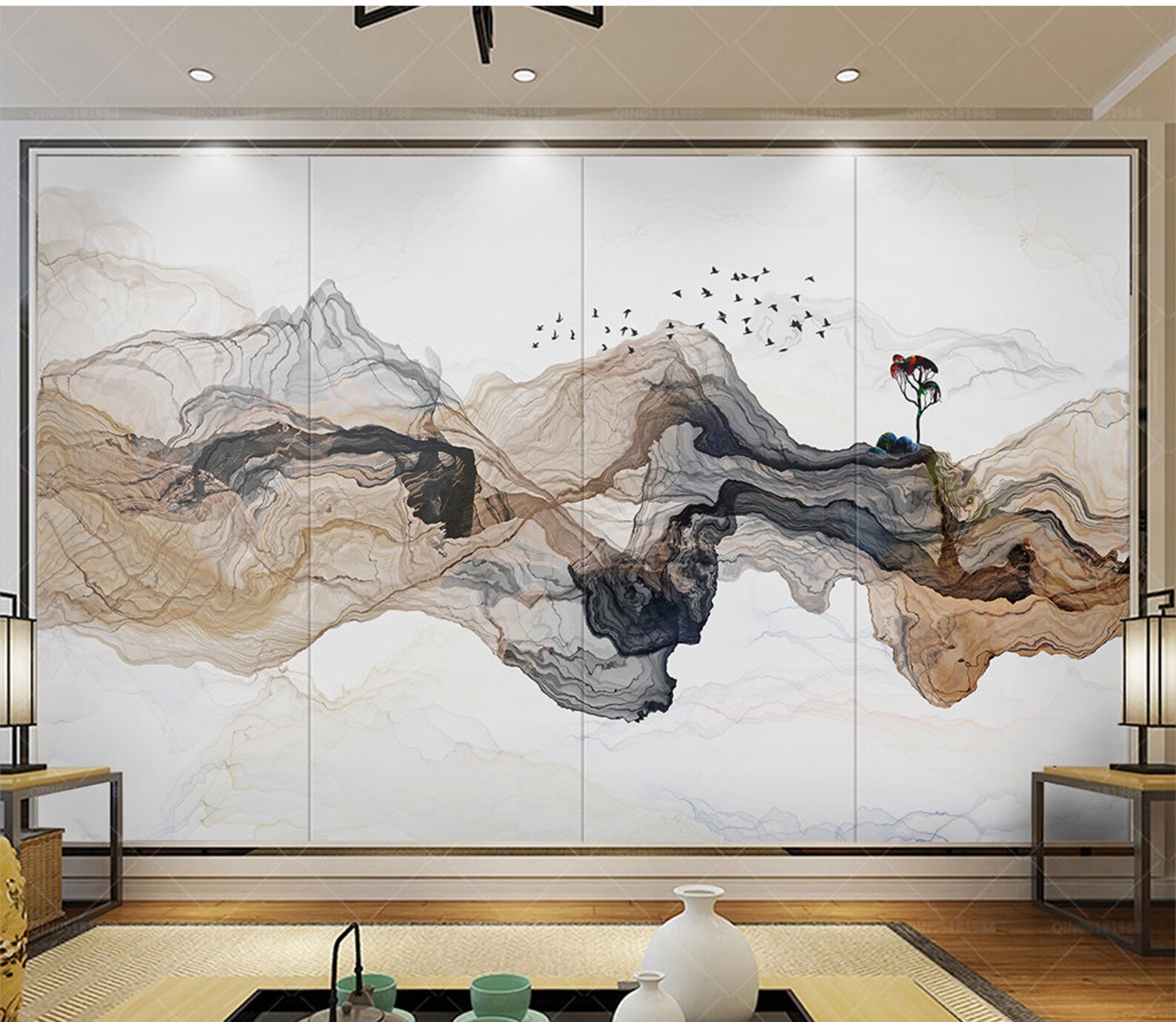 Original Chinese Zen Mood Ink Wall Decorative Painting, Fashion Art ...
