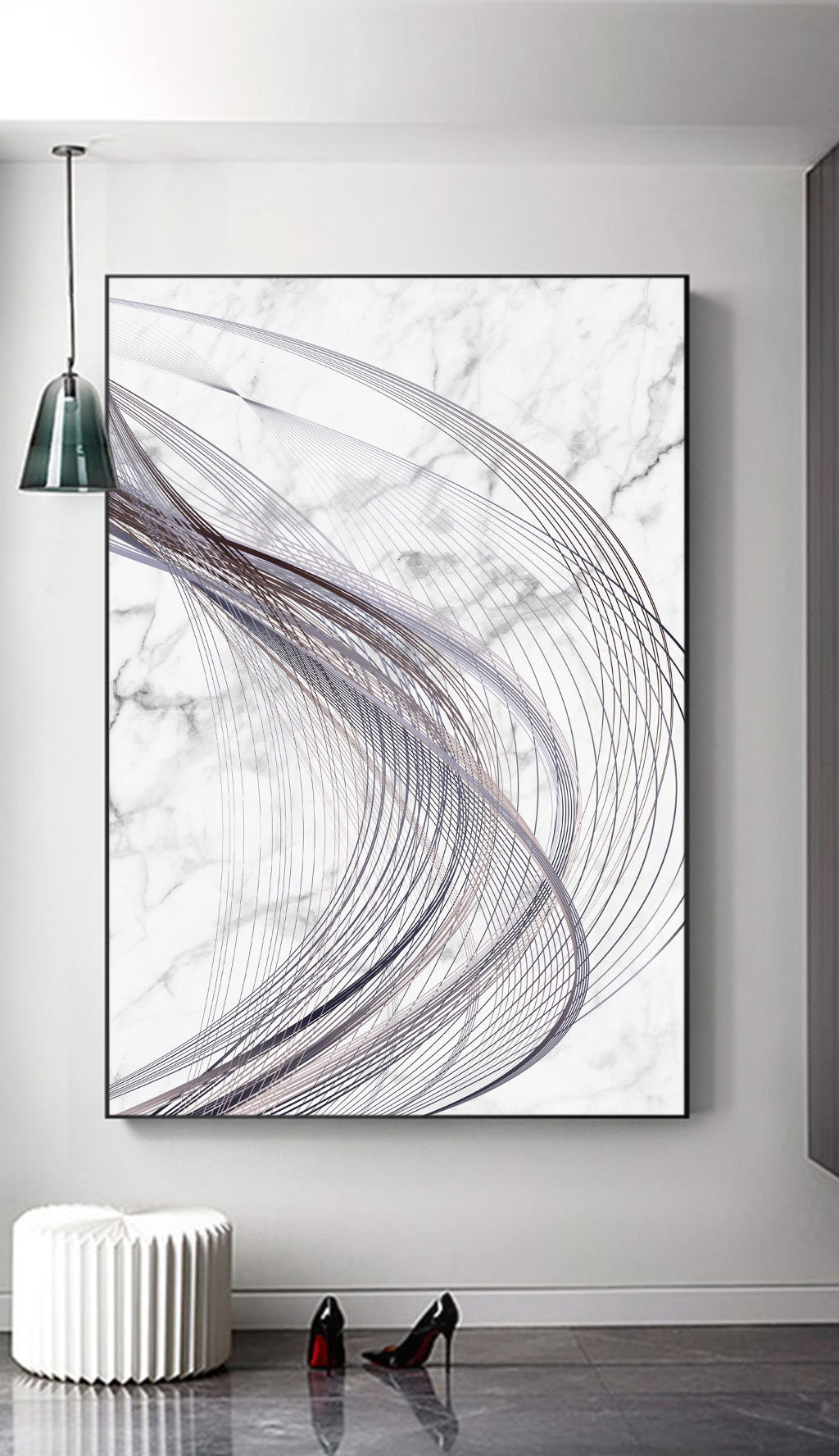 Printable Marble background LINE art Abstract Purple Black | Etsy