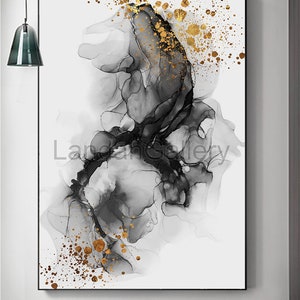 Abstract Chinese Traditional Oriental Ink Wall Art, Printable ...
