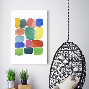 Set of 3 of Block Shapes, Minimal Print,digital Download, Minimalist ...
