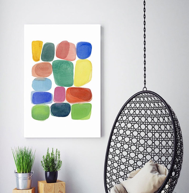 Set of 3 of Block Shapes Minimal Printdigital Download - Etsy