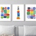 Set of 3 of Block Shapes, Minimal Print,digital Download, Minimalist ...