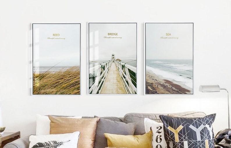 3 Sets of Landscape Printable, Seascape Instant Download, Road ...