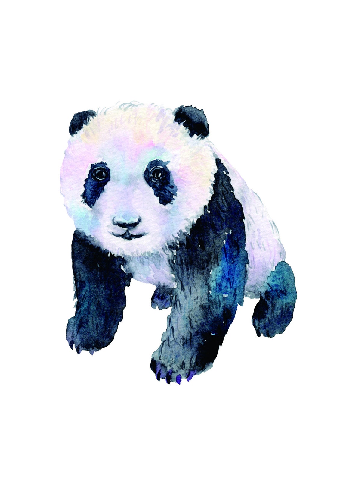 2 CUTE CURIOUS Panda Print Printable Panda Poster Panda - Etsy