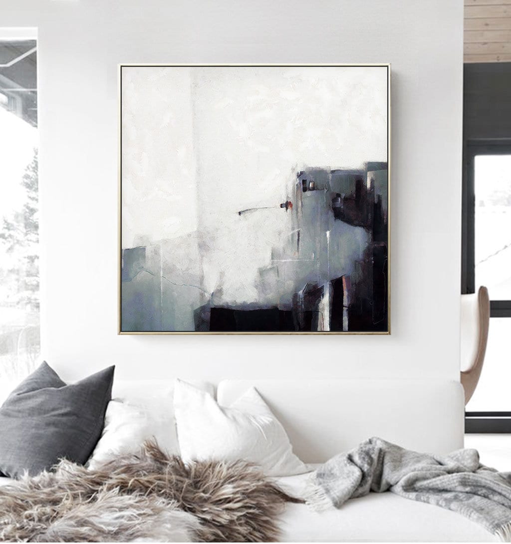 Abstract Large Watercolor Painting Print Square Art | Etsy