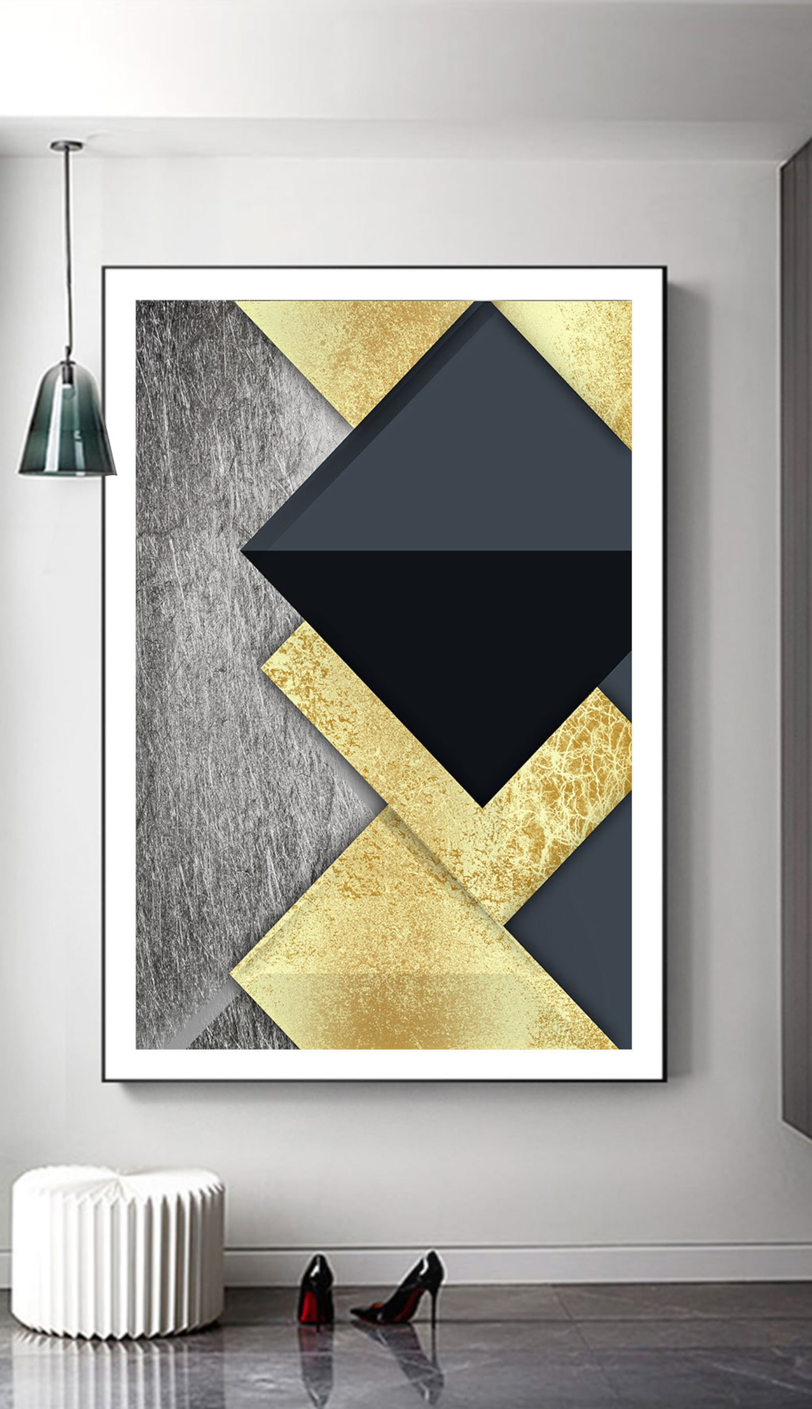 Geometric Art Print, Digital Printable, Instant Download Wall Art ...