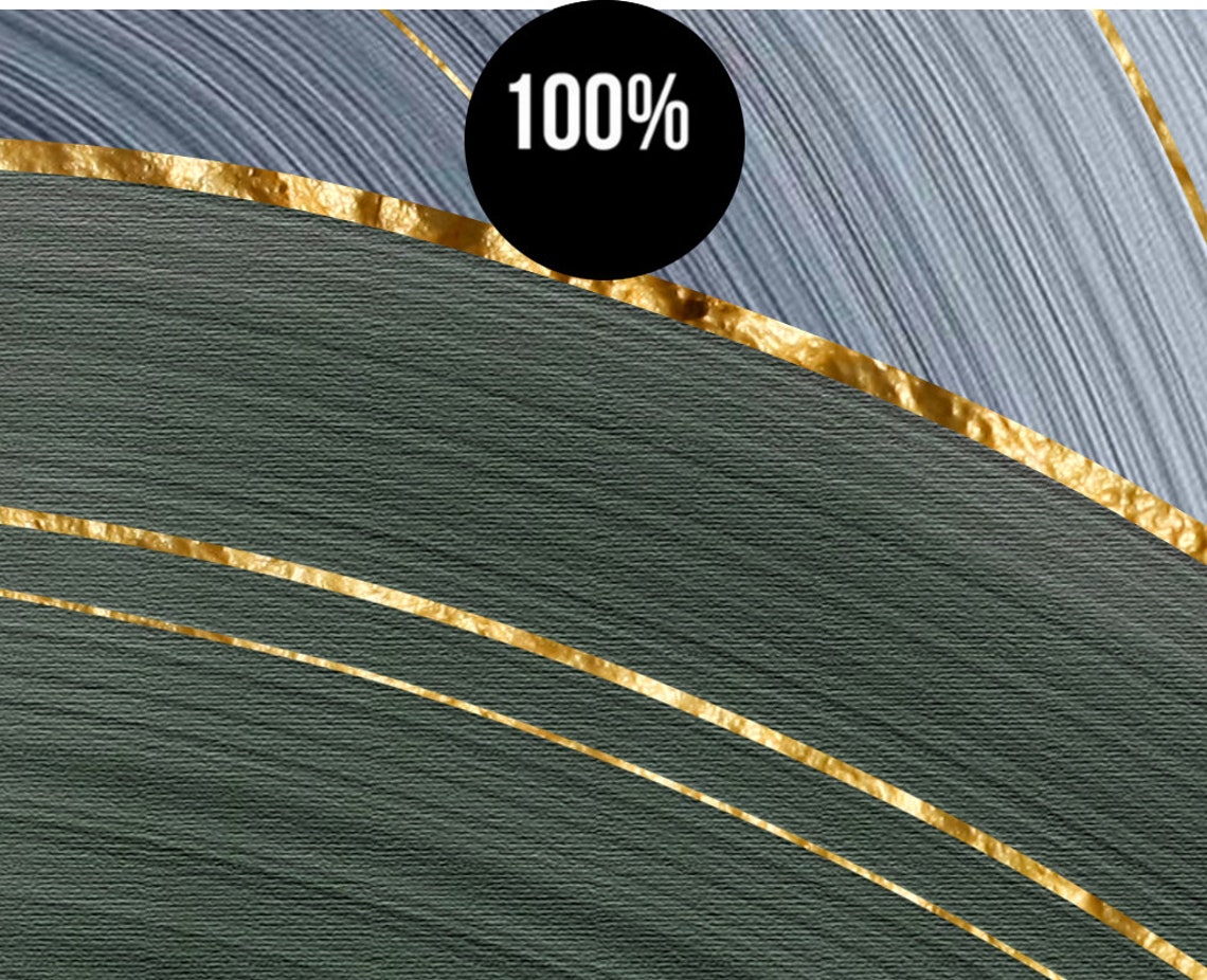 Abstract Gold Foil Line Original Innovative Modern | Etsy