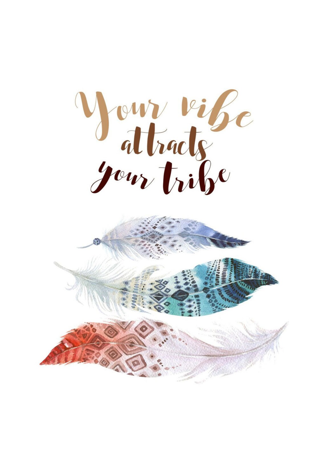 Feather Print Set Set of Prints Wall Art Set Feather Wall - Etsy