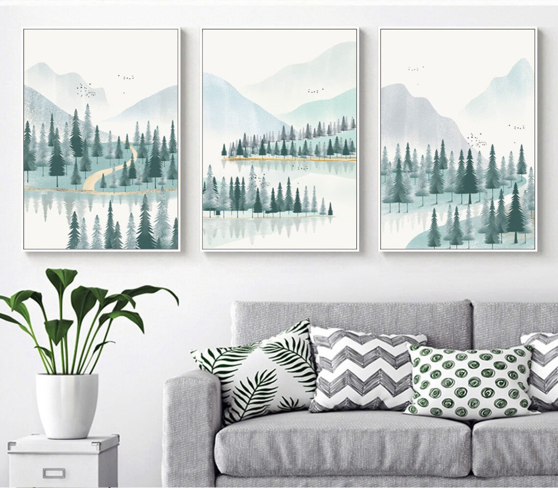 3 Sets of Landscape Printable Forest Wall Art Forest Print - Etsy Canada