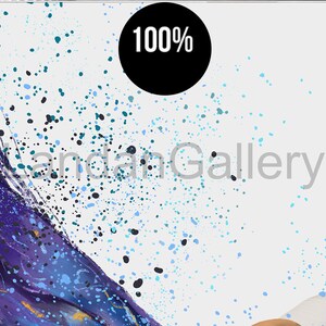 Watercolor Splash Wild Wonderful Animal, Wall Art Printable, Abstract ...