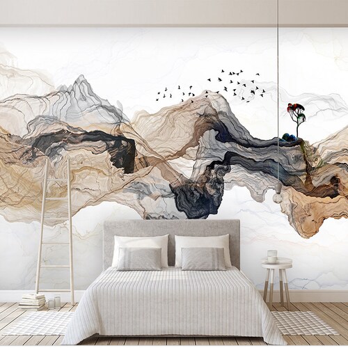 Original Chinese Zen Mood Ink Wall Decorative Painting - Etsy