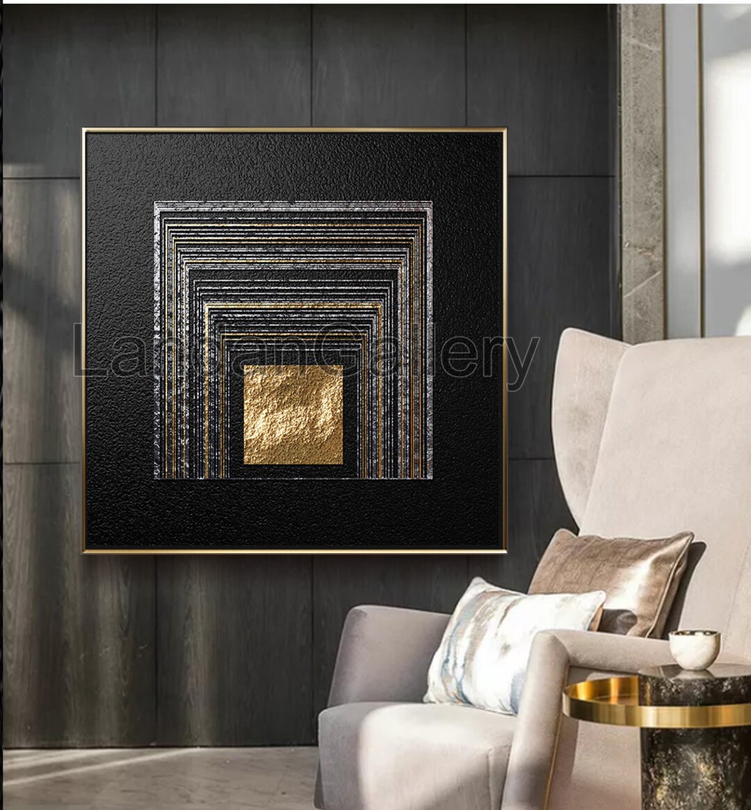 Gold Metallic Glossy Texture, Square Pattern, Abstract Shiny Background ...