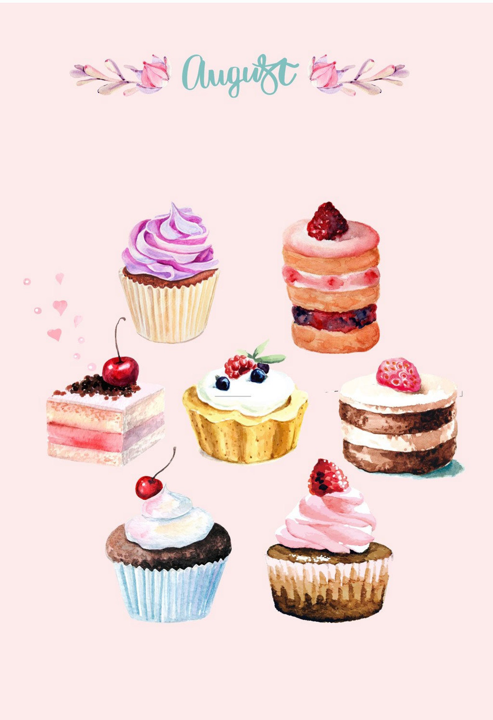 Cake Shop Decor Painting, Pastries Baking Dessert Printable, Bake Shop ...