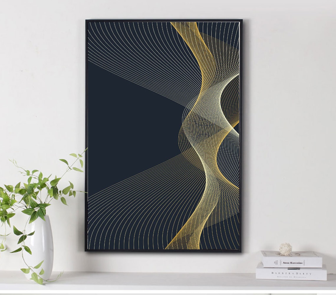 2 set of Symmetrical Geometric Prints Printable Wall Art Set | Etsy