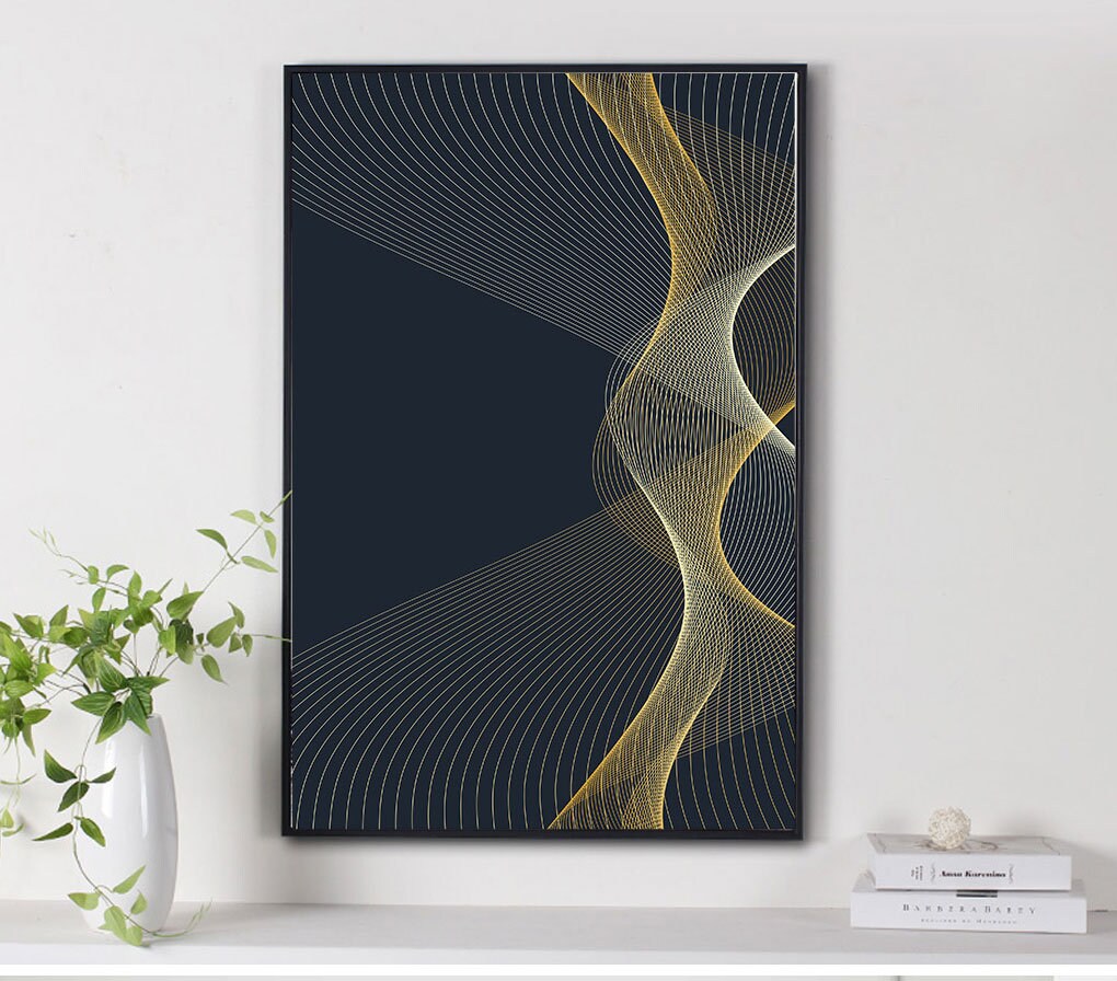 2 set of Symmetrical Geometric Prints Printable Wall Art Set | Etsy