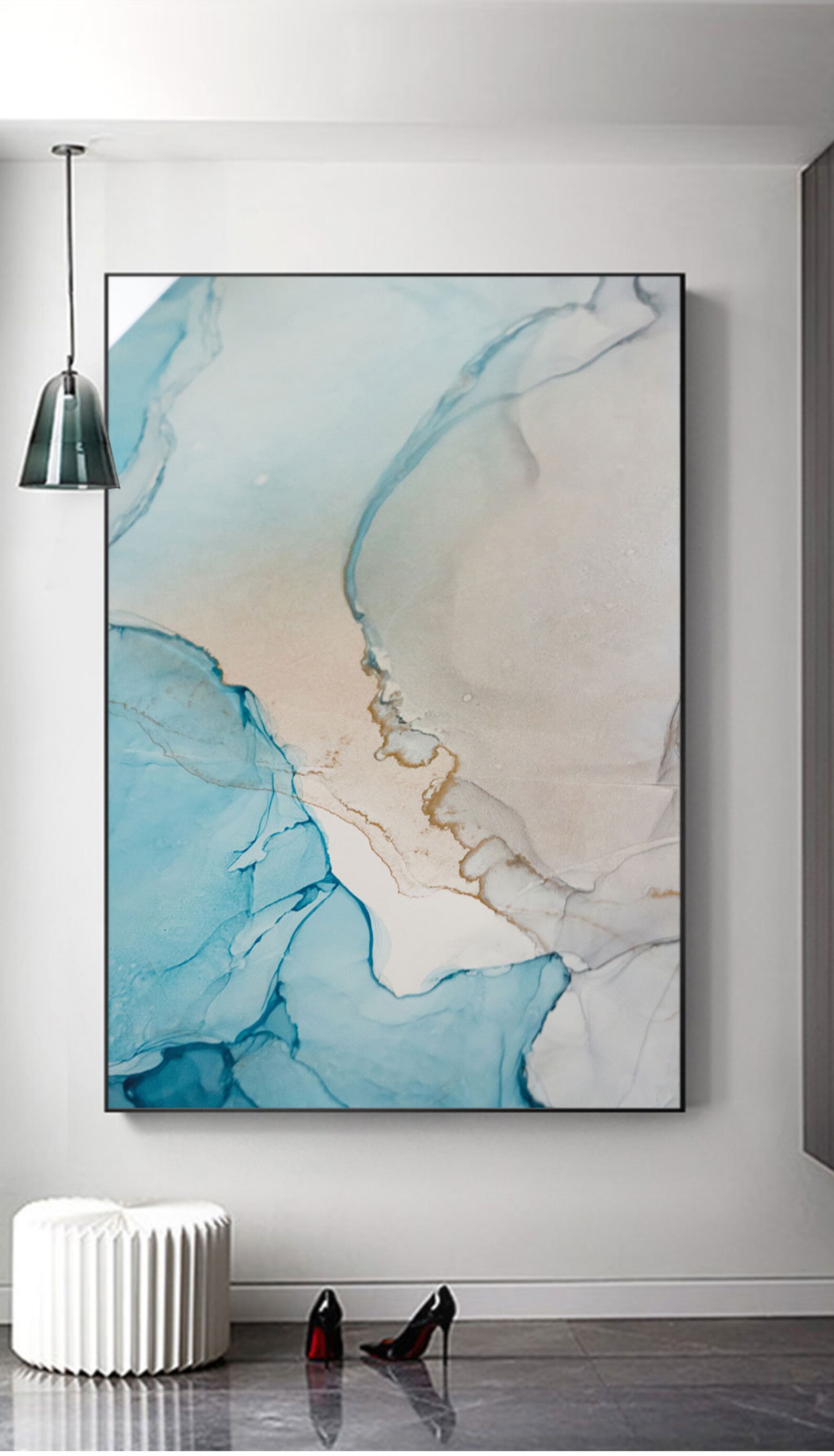 Colorful Abstract Smoke Art Printable Cool Modern Art Work - Etsy