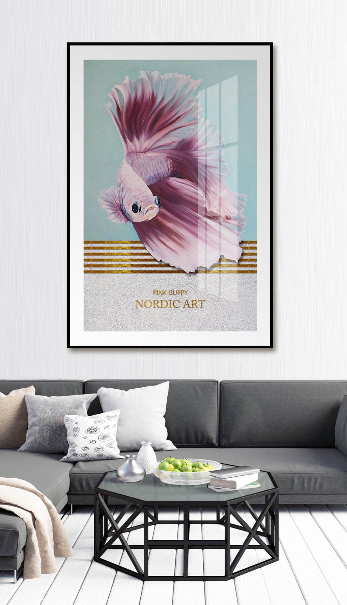 Printable goldfish artwork goldfish art print fish art | Etsy