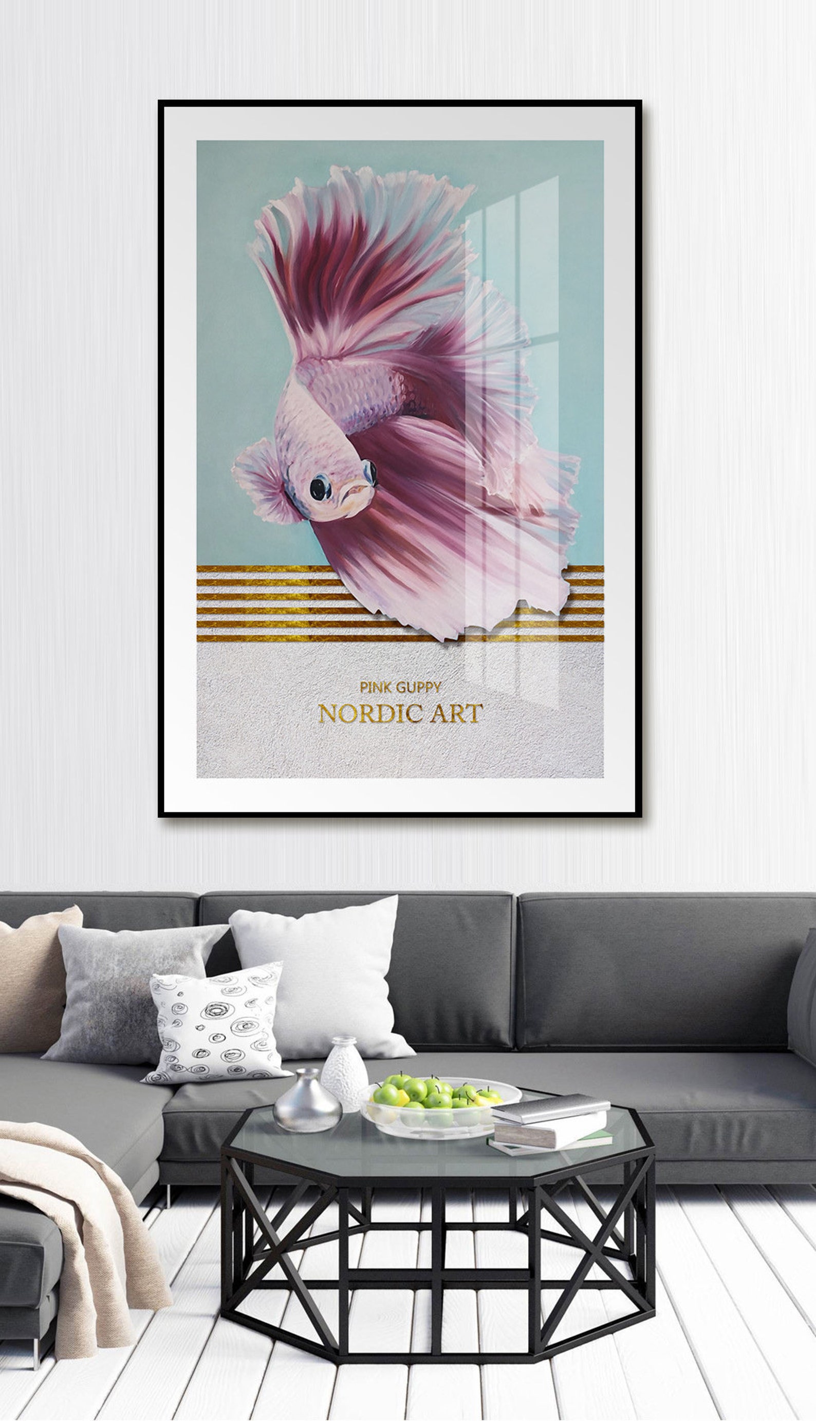 Printable goldfish artwork goldfish art print fish art | Etsy