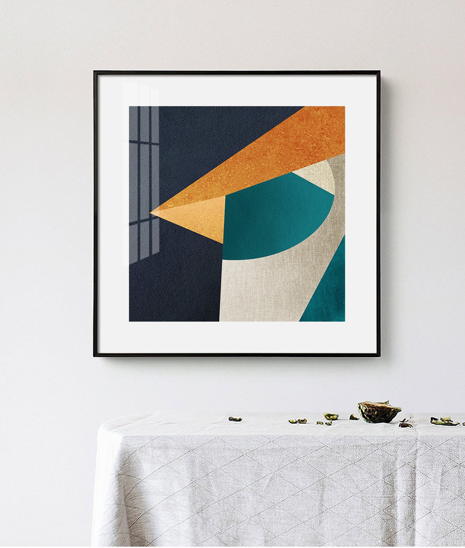 Abstract Geometric Wall Art Printable Square Background | Etsy