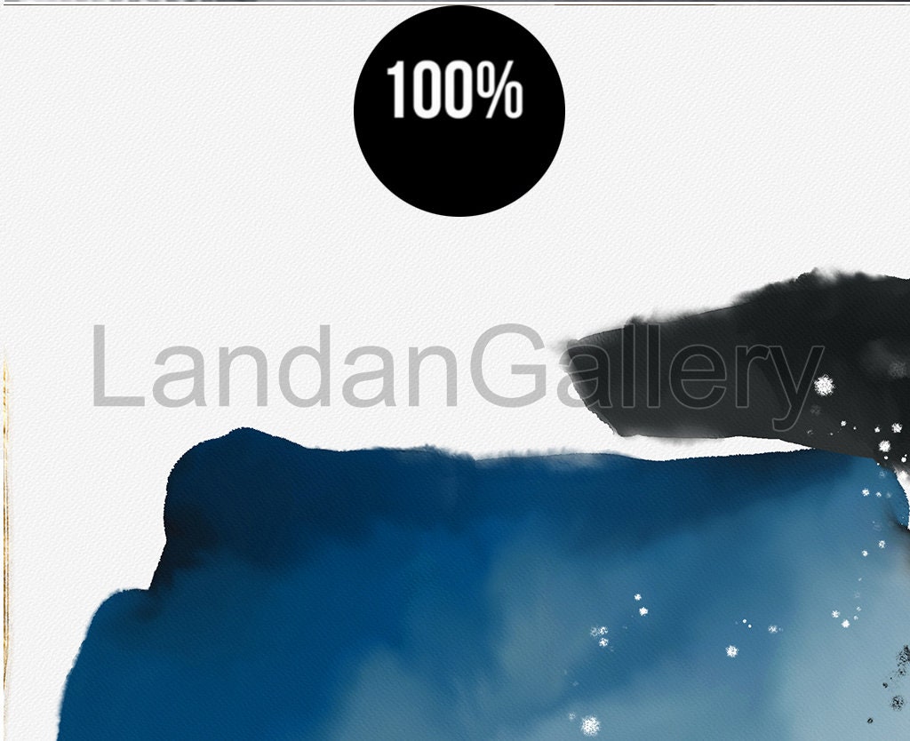 Abstract Watercolor blocks with Gold glitter lines wall art | Etsy