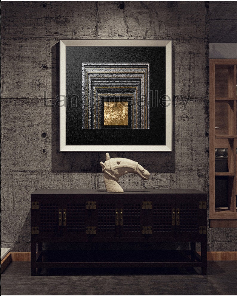 Gold Metallic Glossy Texture, Square Pattern, Abstract Shiny Background ...