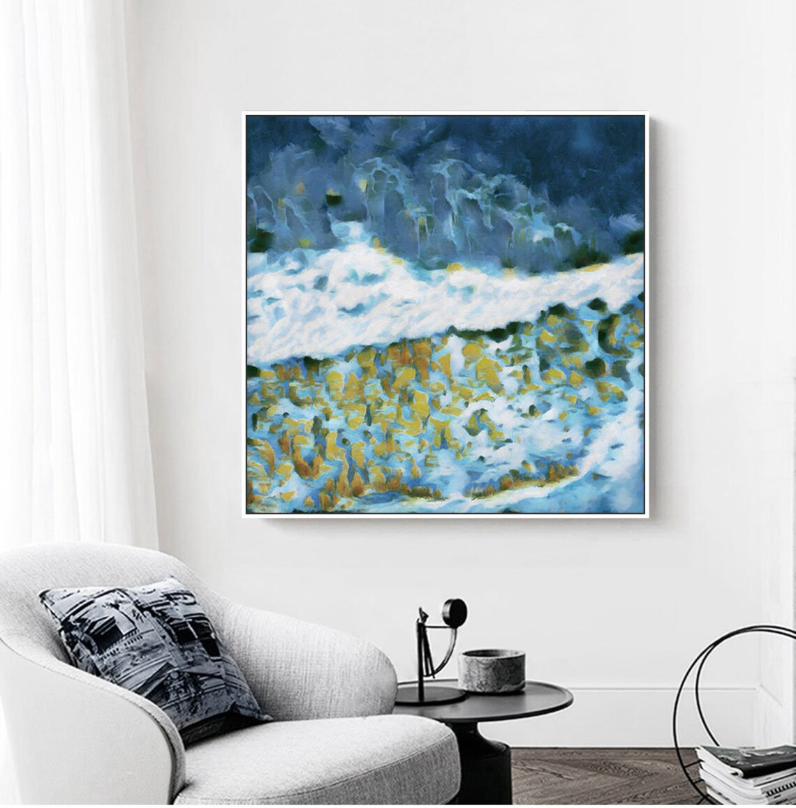 Abstract Seascape Painting Art Print Printable Abstract Art - Etsy