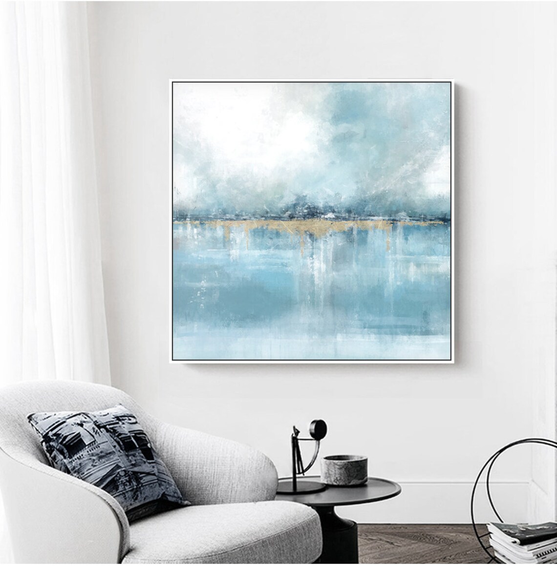 Painting of Sea Beach by Brushed Texture Illustration Texture - Etsy