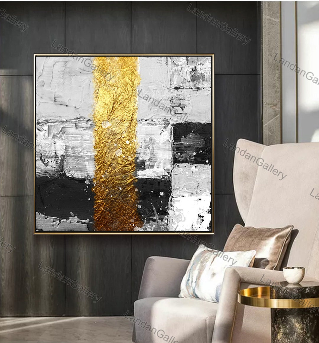 Square Framed Art Digital Printable, Modern Abstract Wall Art Painting ...