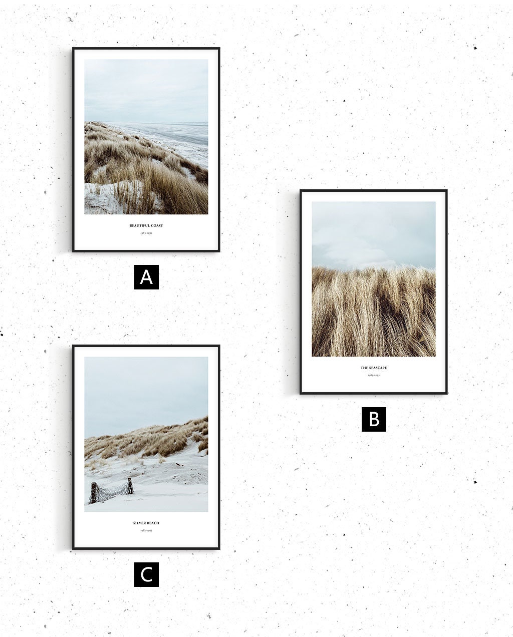 3 Set of Beach Prints Digital Download Coastal Wall Art Sea | Etsy