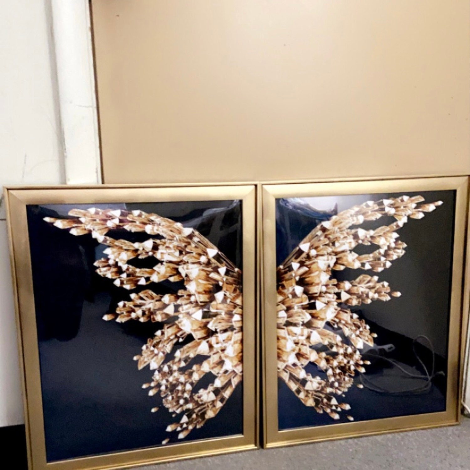 Luxury Symmetry Butterfly Abstract Gold Foil Butterfly - Etsy